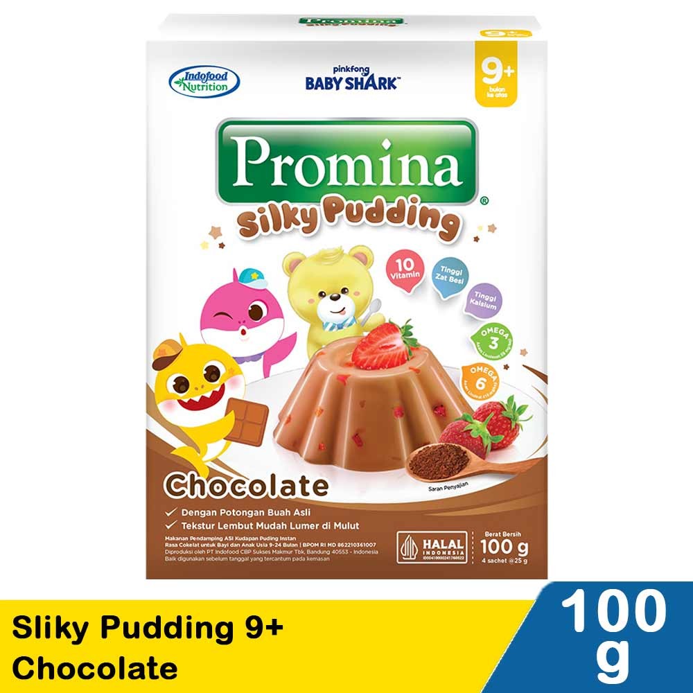 Jual PROMINA SILKY PUDING 9+ CHOCOLATE 4x25g | Shopee Indonesia