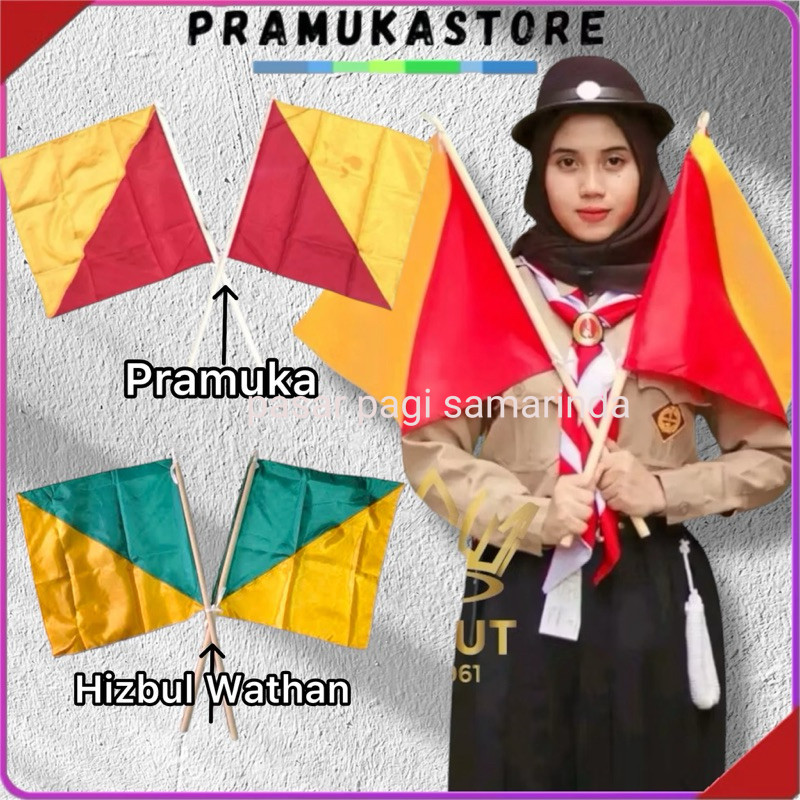 Jual Stik Semaphore Pramuka | Stik Semaphore Hizbul Wathan 2 Stik + 2 ...