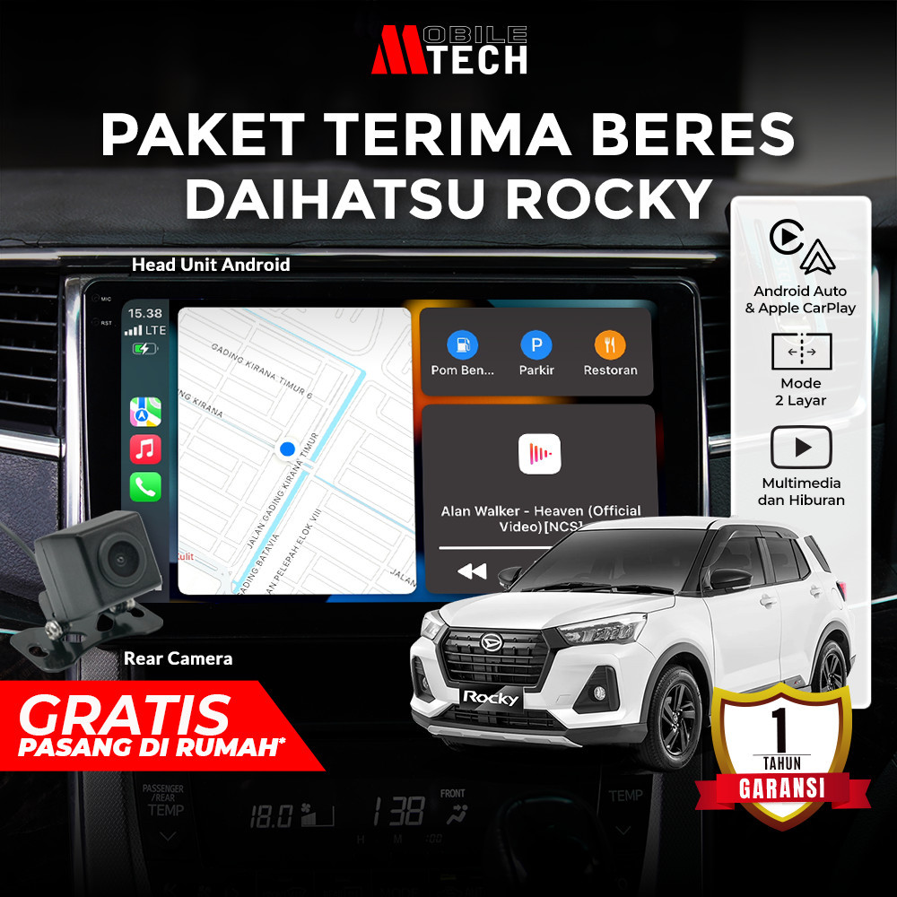 Jual MobileTech Upgrade Head Unit Android Toyota Raize Paket Lengkap ...