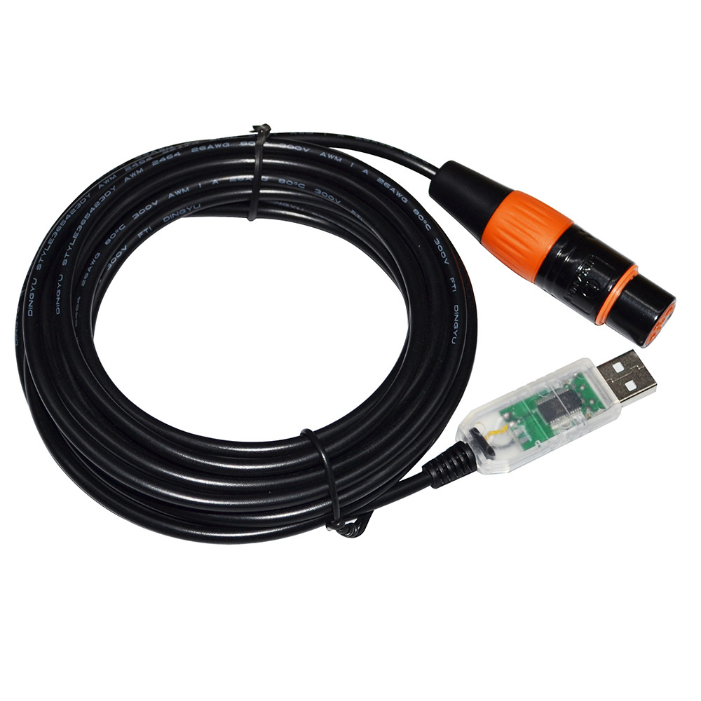 Jual COLORFUL FTDI RS485 DMX512 TO USB 3PIN 3P DMX 512 XLR FEMALE ...