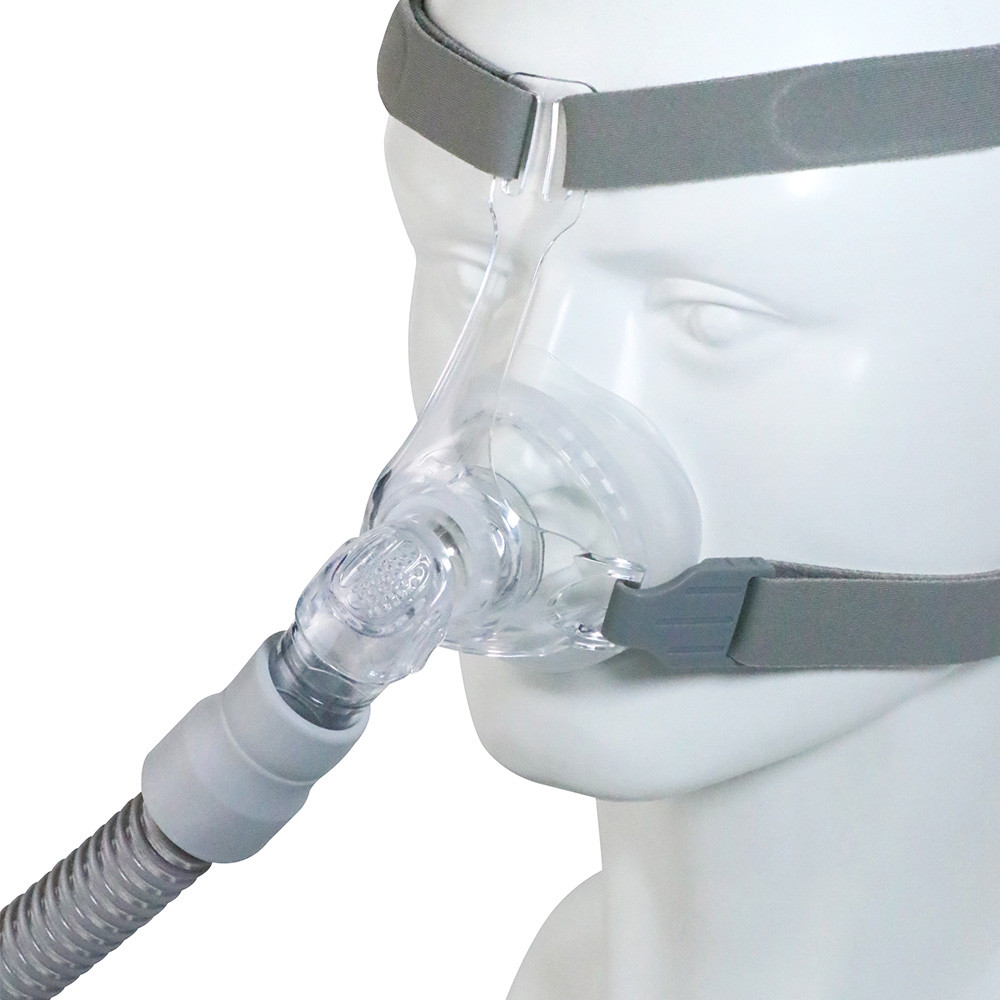 Jual Nasal CPAP Mask with Headgear and Tube Silicon Gel Cushions for ...
