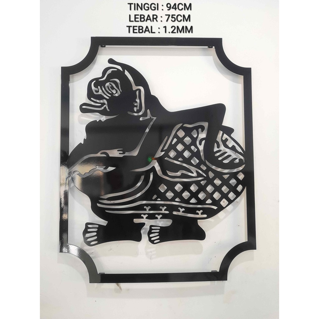 Jual Plat Besi wall decor Lukisan Hiasan Dinding Plat Laser Semar ...