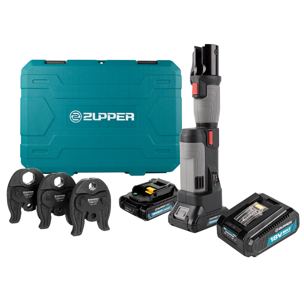 Jual ZUPPER PZ-2430 Compact Battery Press Tool For Plumbing Copper Pex ...
