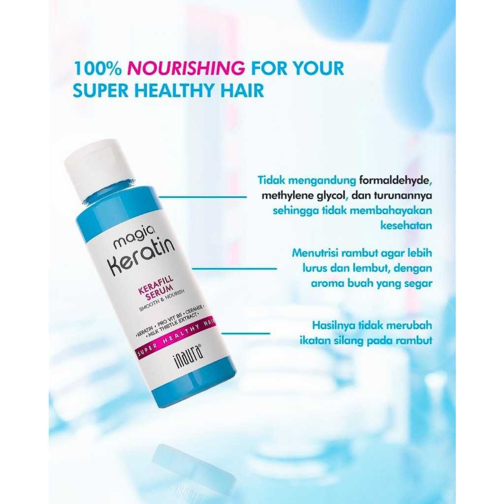 Jual Inaura Magic Keratin Kerafill Serum 75ml ( Serum Keratin 75ml ...