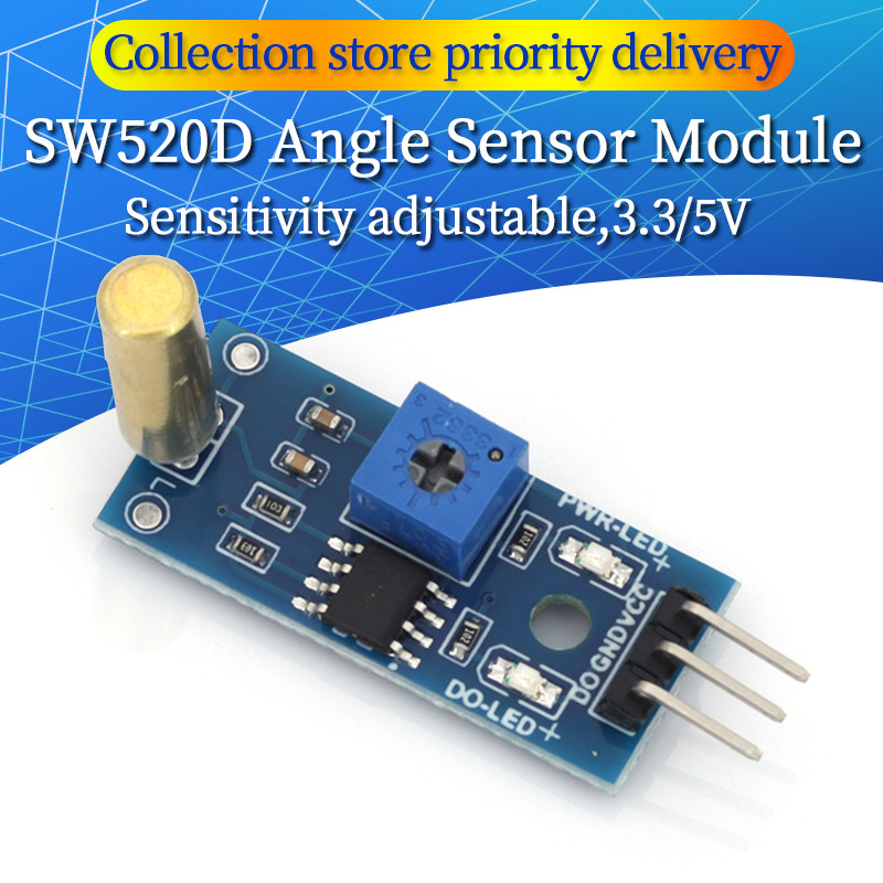 Jual Tilt Sensor Module Swit- SW-520D Angle Vibration Microcontroller Electronic Building Blocks ...