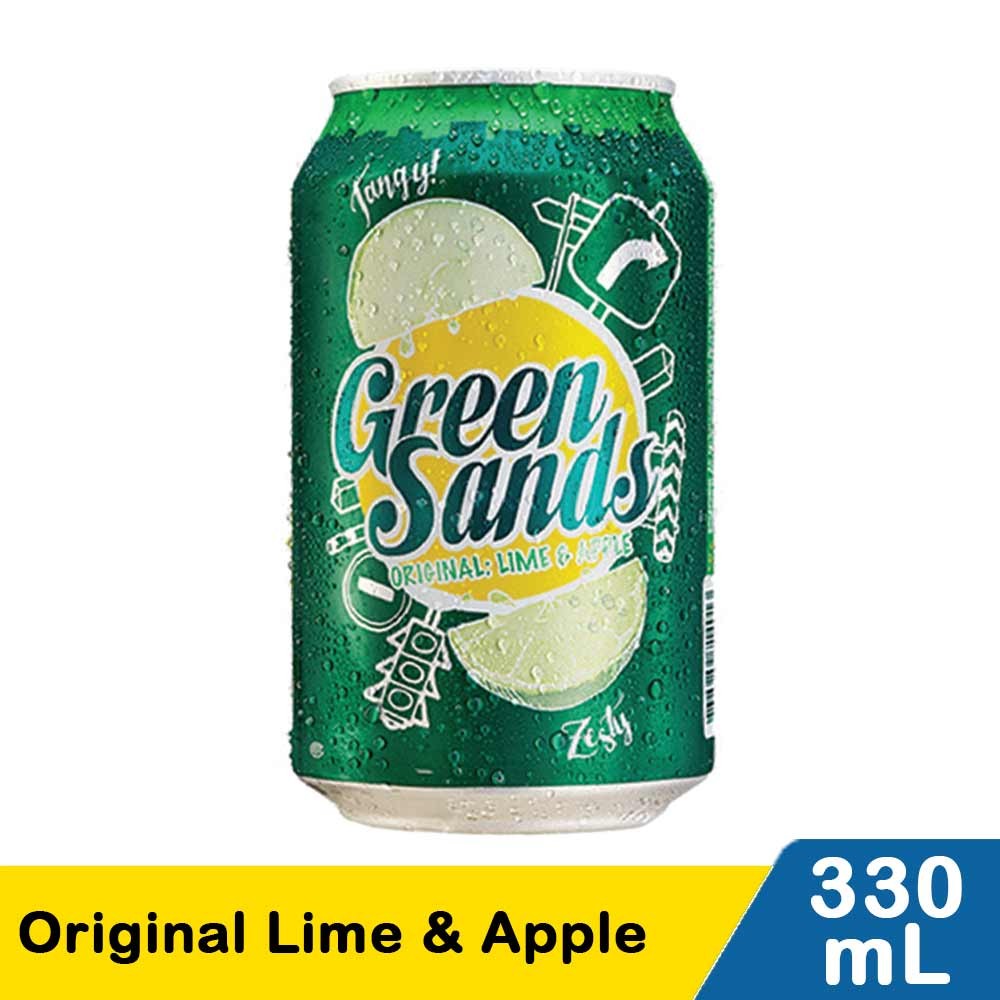 Jual GREEN SANDS ORIGINAL LIME & APPLE 330mL | Shopee Indonesia