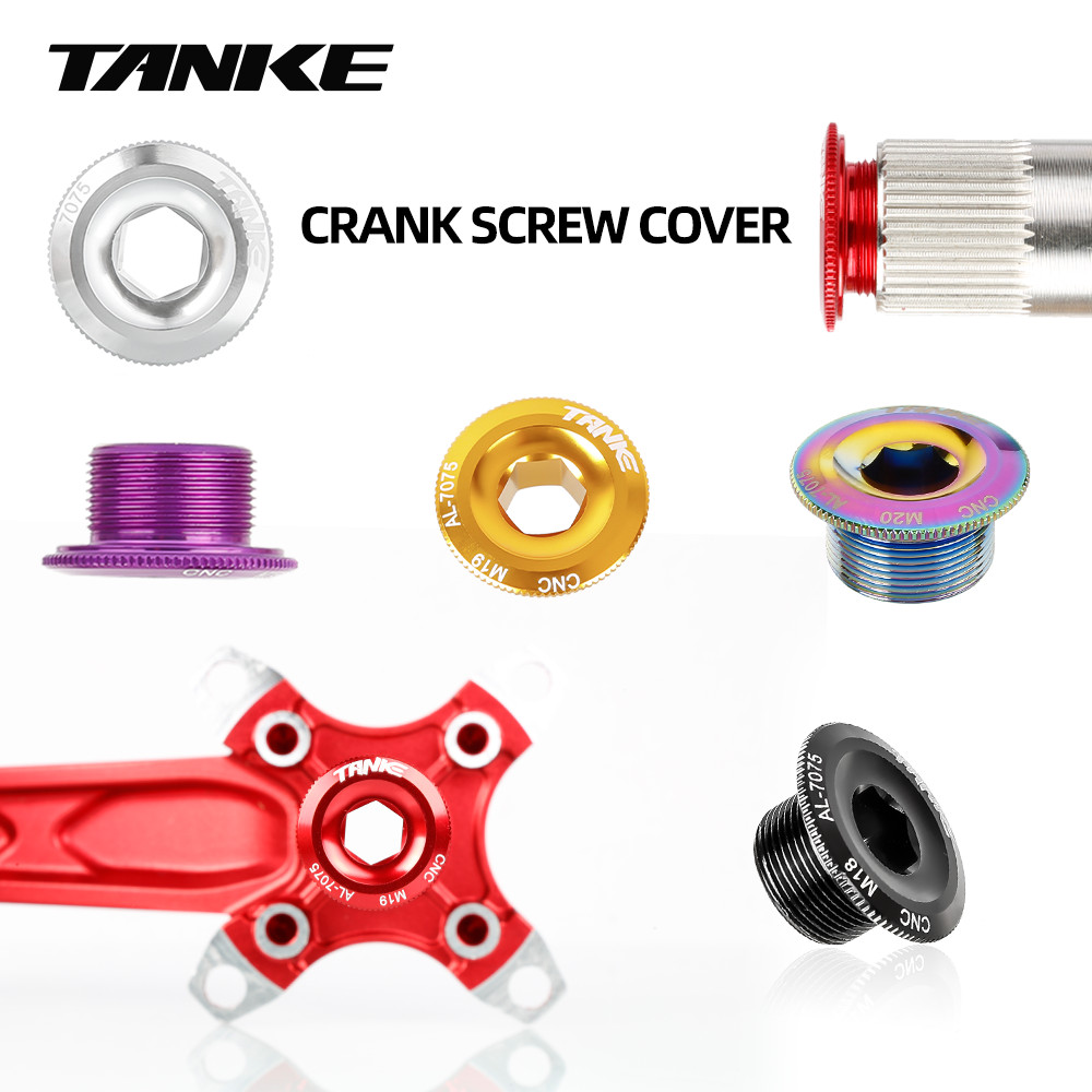 Jual TANKE Crank Cover Screw Cap M18 M19 M20 MTB Crankset Crank Cover ...