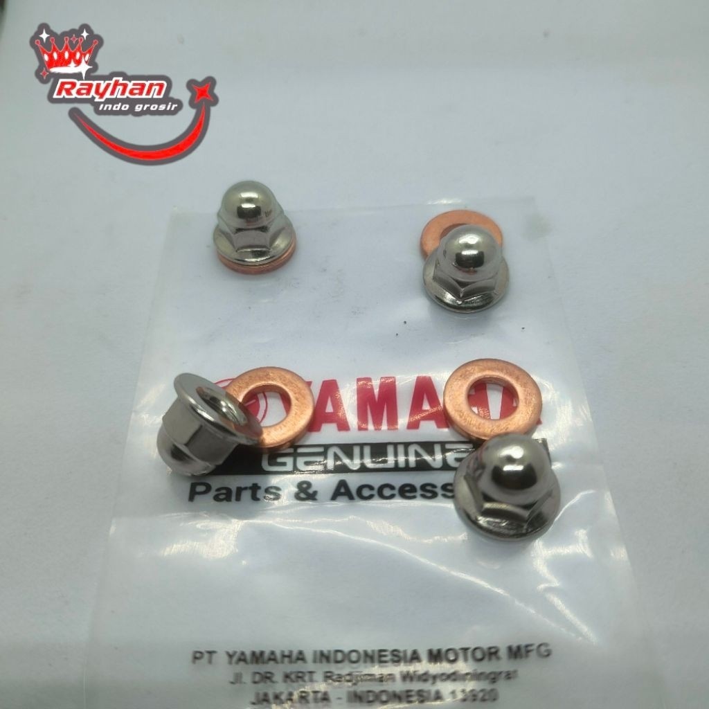 Jual NUTS MUR 12 TOPI M8 DAN RING TEMBAGA UNTUK BLOK HEAD SILINDER ...