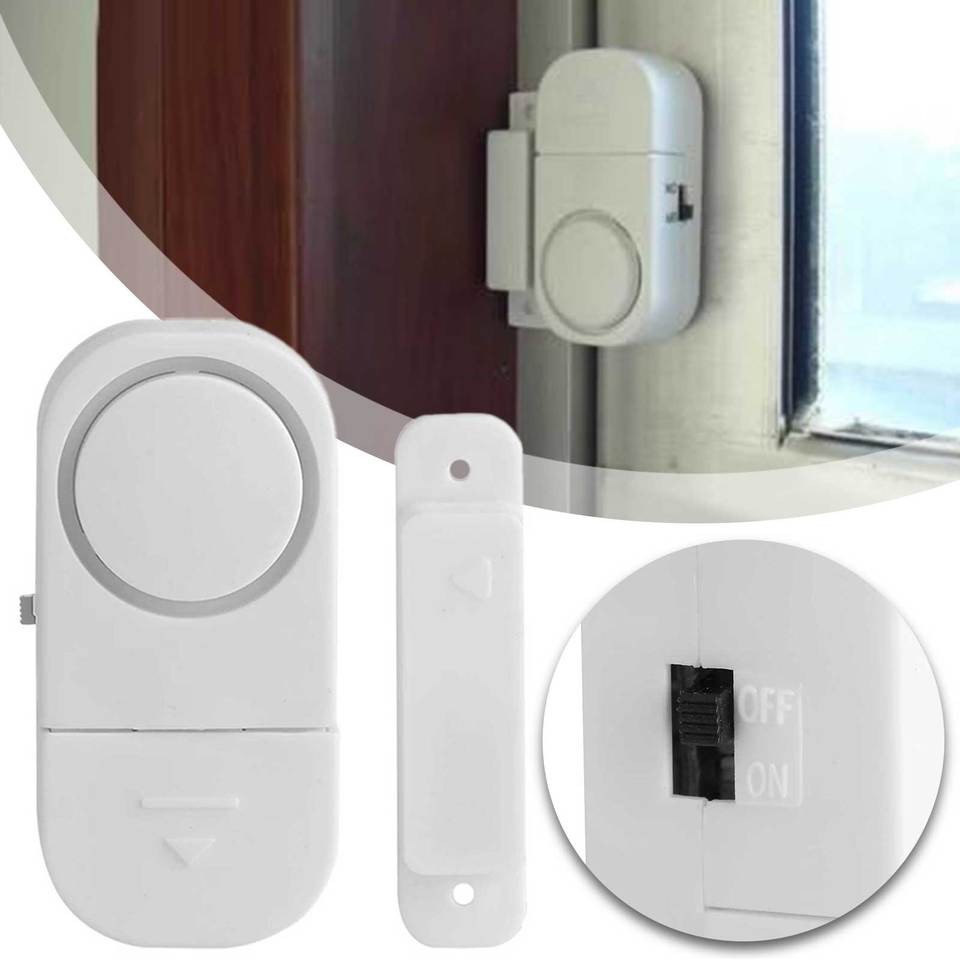 Jual Magnetic Door Window Sensor Anti-Theft Securitys Open Alarm System ...