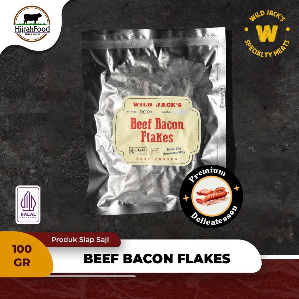 Jual Wild Jack's Premium Beef Bacon Flakes | Daging Sapi Bacon Asap ...