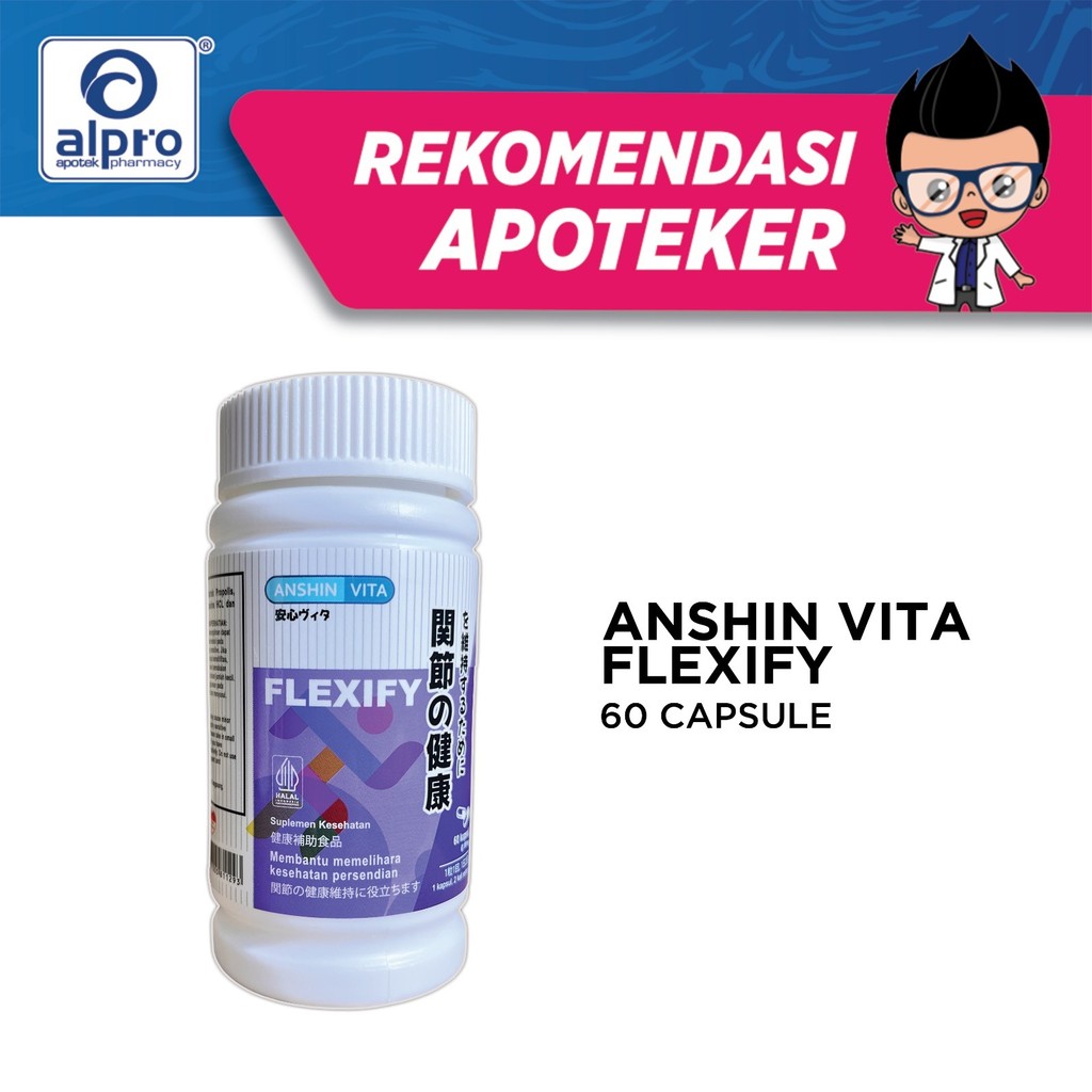 Jual Anshin Vita Flexify Isi 60 Kapsul | Shopee Indonesia