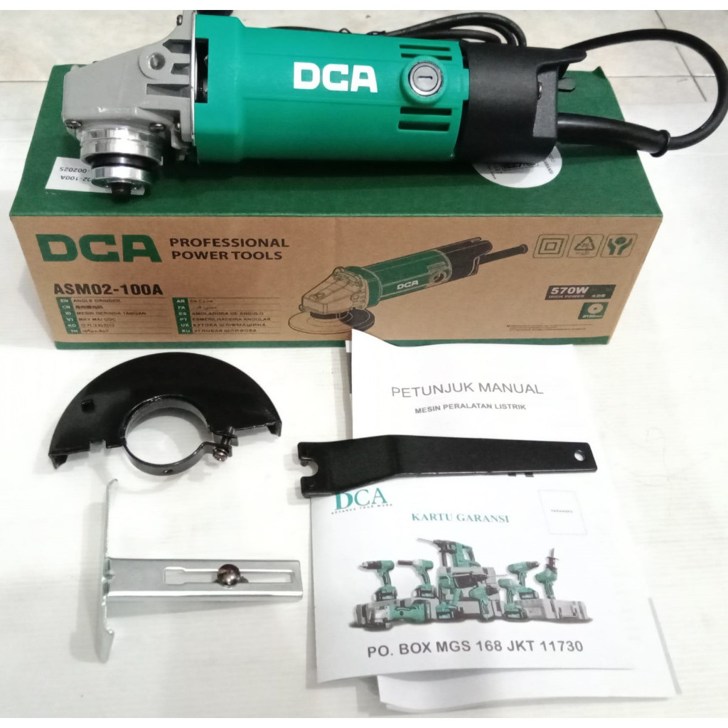 Jual PROMO DCA Gerinda Tangan ASM02-100A 570 Watt Electric Angle ...