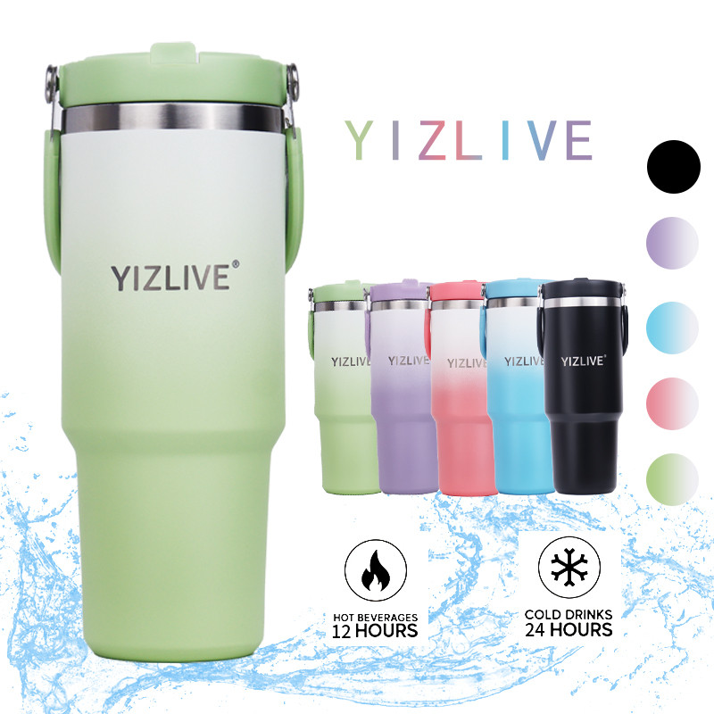 Jual Botol air stainless steel YIZLIVE 304, gelas kopi anti tumpah ...