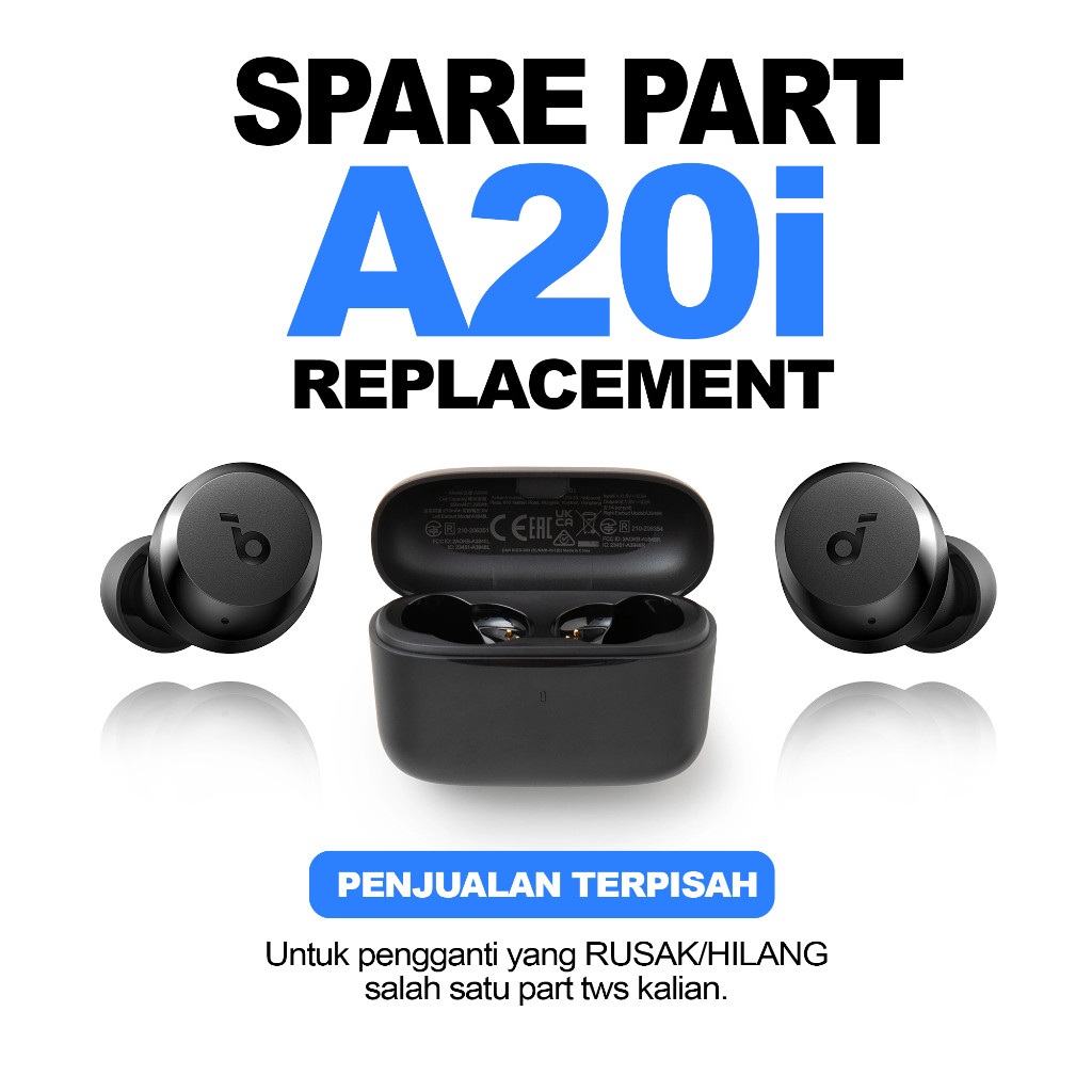 Jual SPAREPART Tws Soundcore A20i | Earbuds Saja | Box Charger Saja ...