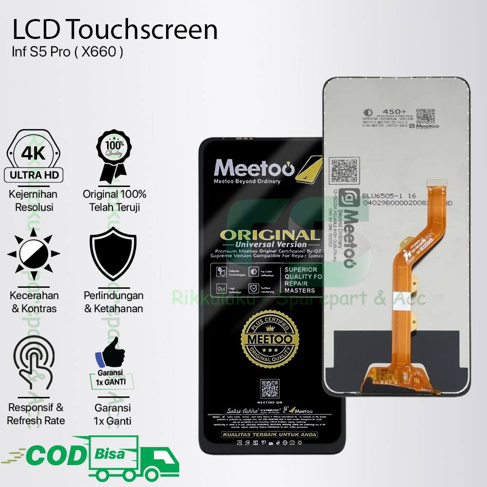 Jual LCD Touchscreen Infinix S5 Pro (X660) Original 100% Fullset ...