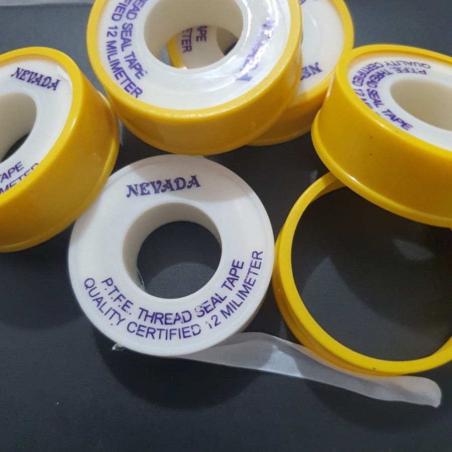 Jual Selotip Pipa / Isolasi Kran / Seltip / Sealtape / Seal tape 12mm x ...