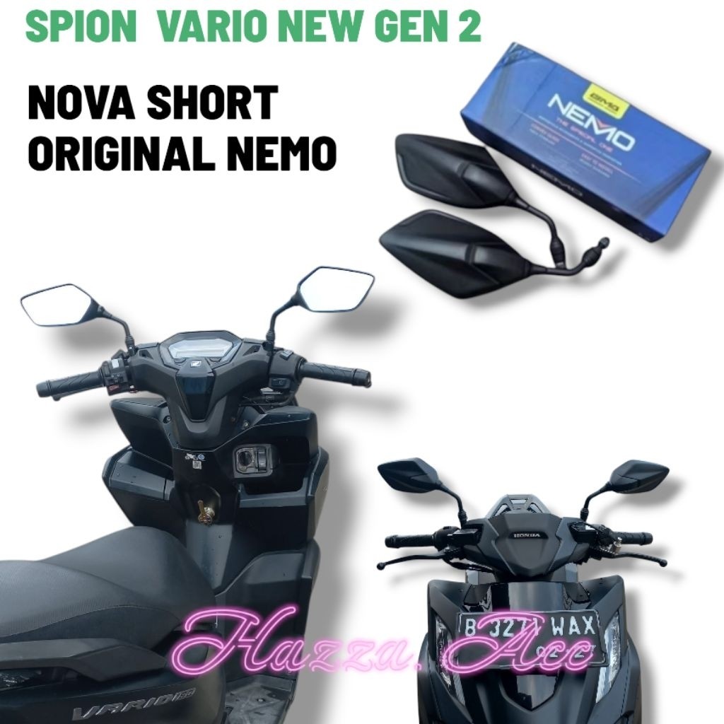 Jual Spion Nemo Vario Gen 2 Tangkai pendek dan panjang universal motor ...