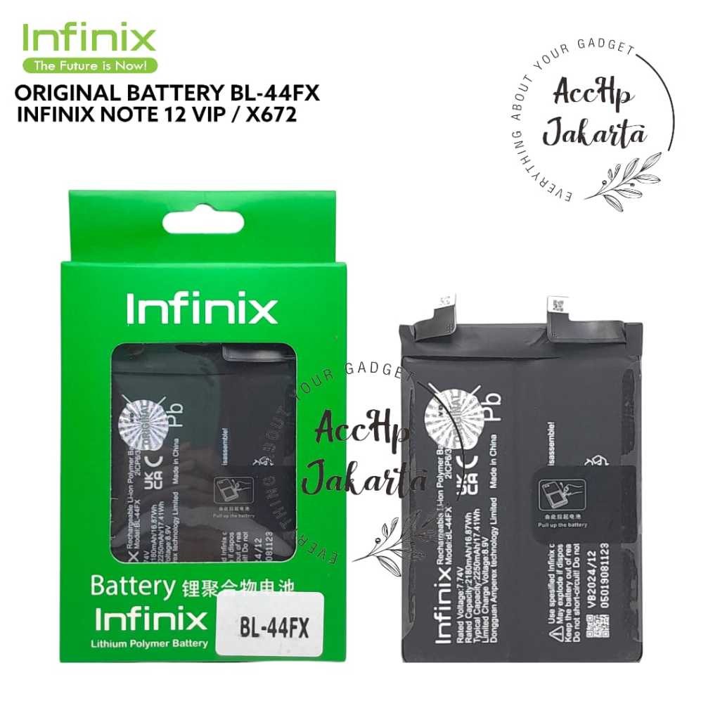 Jual Baterai Batre Infinix Note 12 VIP X672 BL-44FX Batu Batrai BL44FX ...