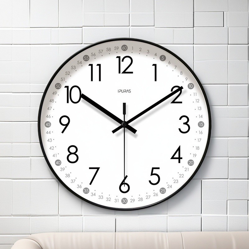 Jual 10/14inch Modern Wall Clocks Living Room Silent Brief Wall Clock ...