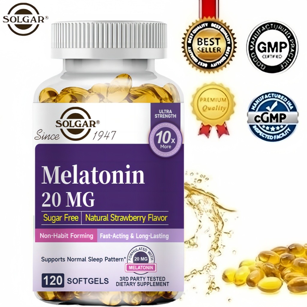 Jual SOLGARB Melatonin 20 MG 120pcs Capsules, Fast Dissolve Tablets ...