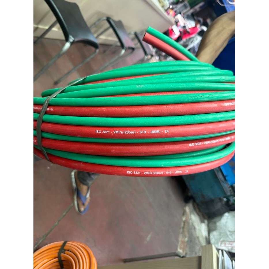 Jual Eceran Selang las Double NCR / selang blender gas lpg oxygen oxy ...