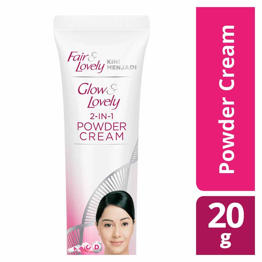 Jual GLOW & LOVELY 2 IN 1 POWDER CREAM 20g | Shopee Indonesia