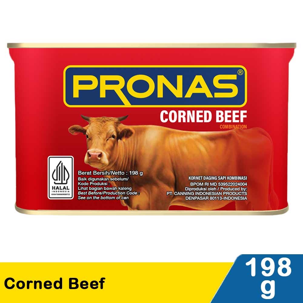 Jual PRONAS CORNED BEEF 198g | Shopee Indonesia