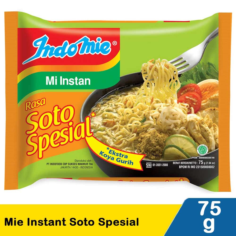 Jual INDOMIE MIE INSTANT SOTO SPESIAL 75g | Shopee Indonesia