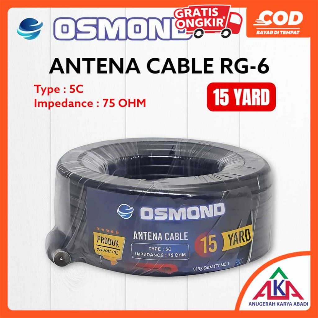 Jual Kabel Antena TV VISERO / BENTZ / DEXICON Antenna Cable RG-6 10 m ...