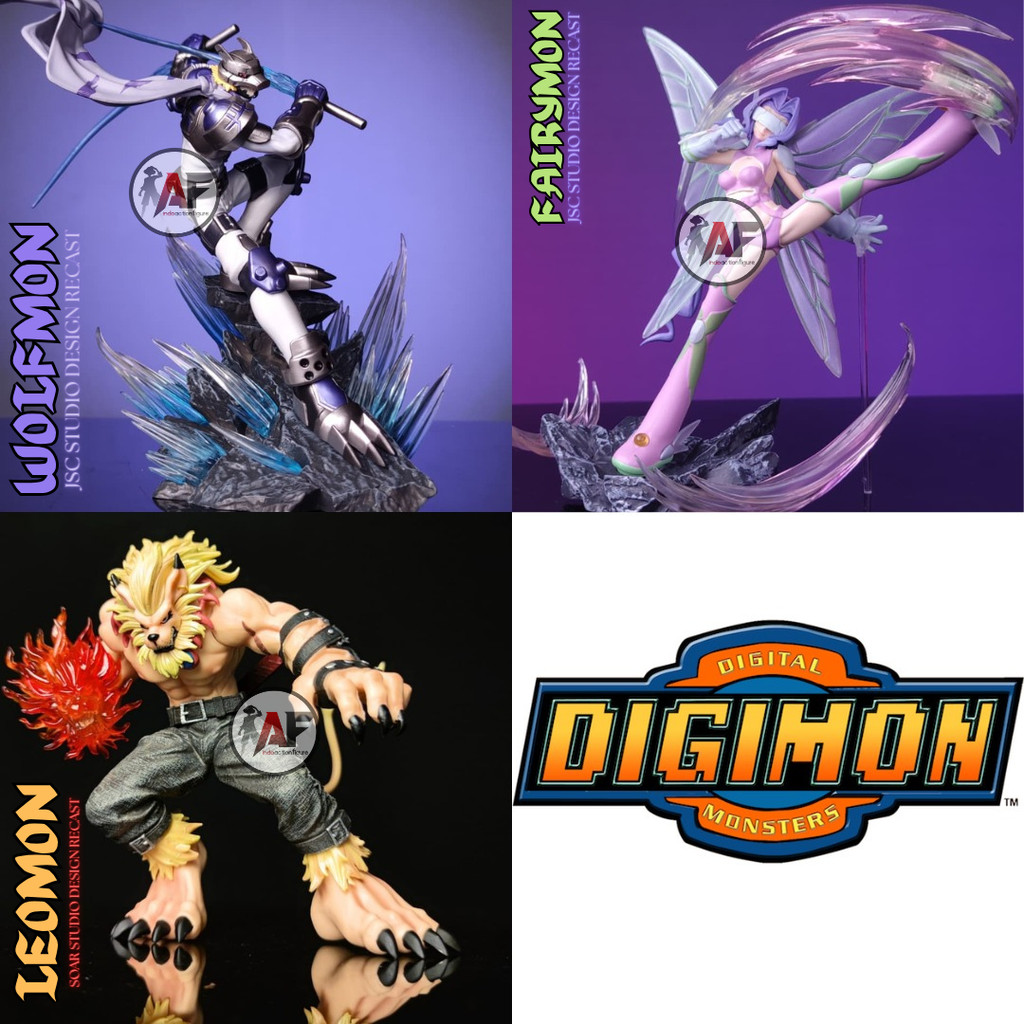 Jual Statue Action Figure Digimon Wolfmon & Fairymon JSC Studio ...
