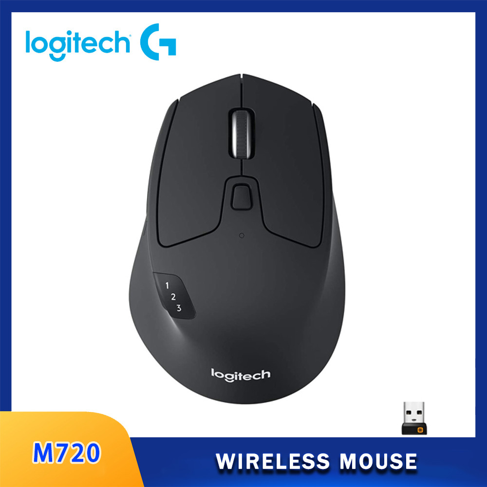 Jual Logitech M720 Triathlon Multi-Device Wireless Mouse Bluetooth USB ...
