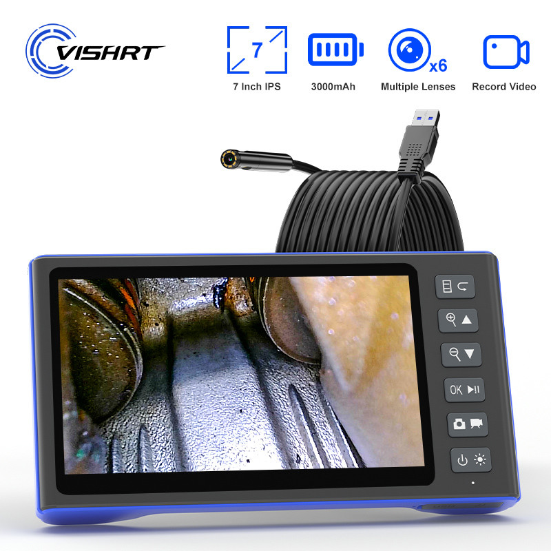 Jual 7'' IPS Large Screen Endoscope 1080P HD Camera Split Design 1-15m ...