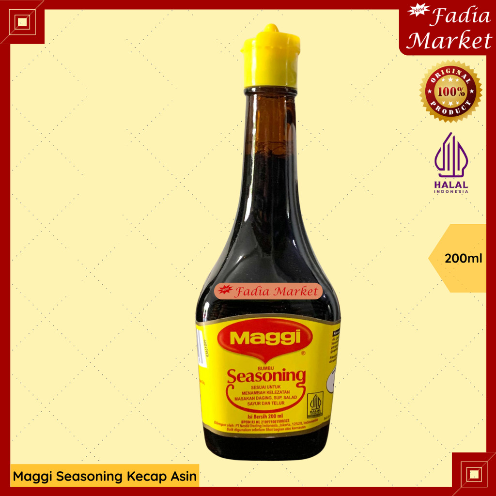 Jual Maggi Kecap Asin Bumbu Masak Seasoning Botol 200ml – Pelengkap ...