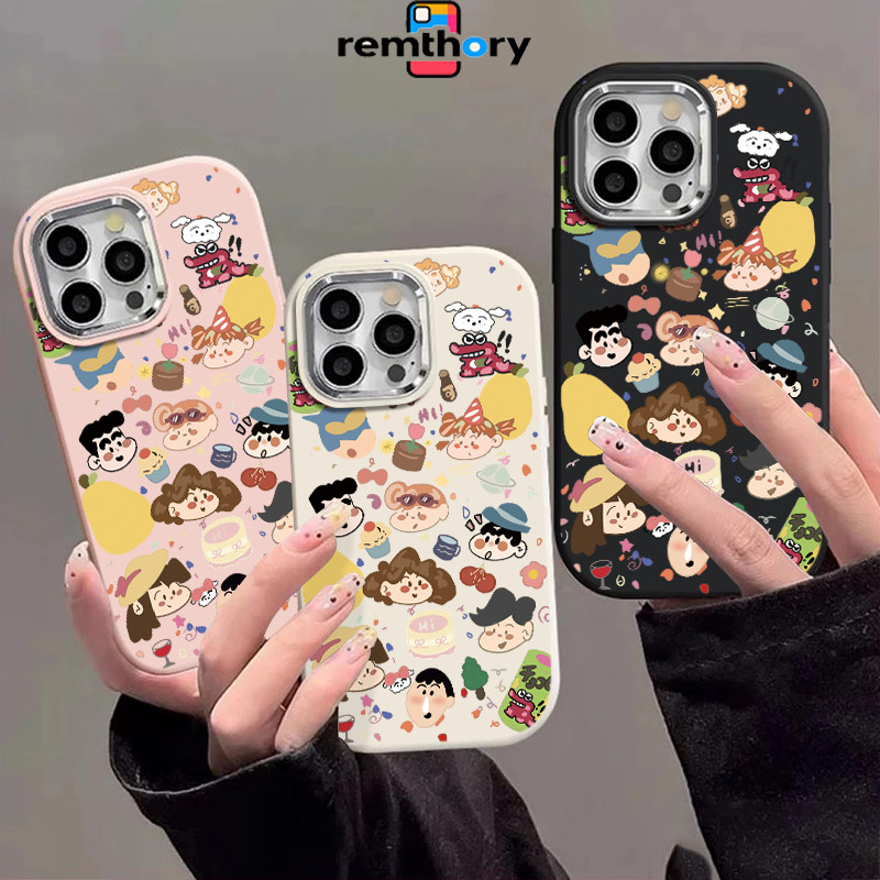 Jual Casing IPhone Graffiti keluarga Shin-chan Soft Case Lucu Chubby ...