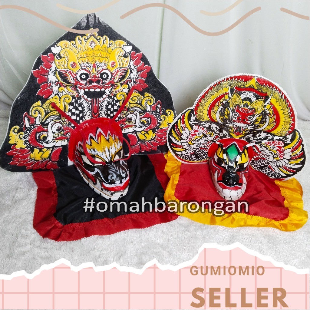 Jual COD Barongan Anak Kecil Spons Ukuran Tanggung Motif Bali Warna ...