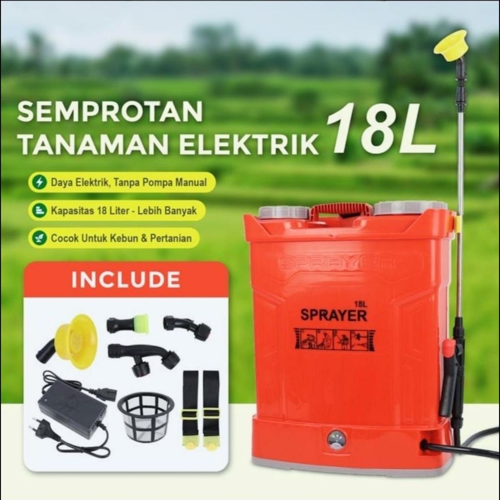 Jual KNAPSACK ALAT SEMPROT HAMA SPRAYER 18 LITER OTOMATIS SPRAYER AKI ...