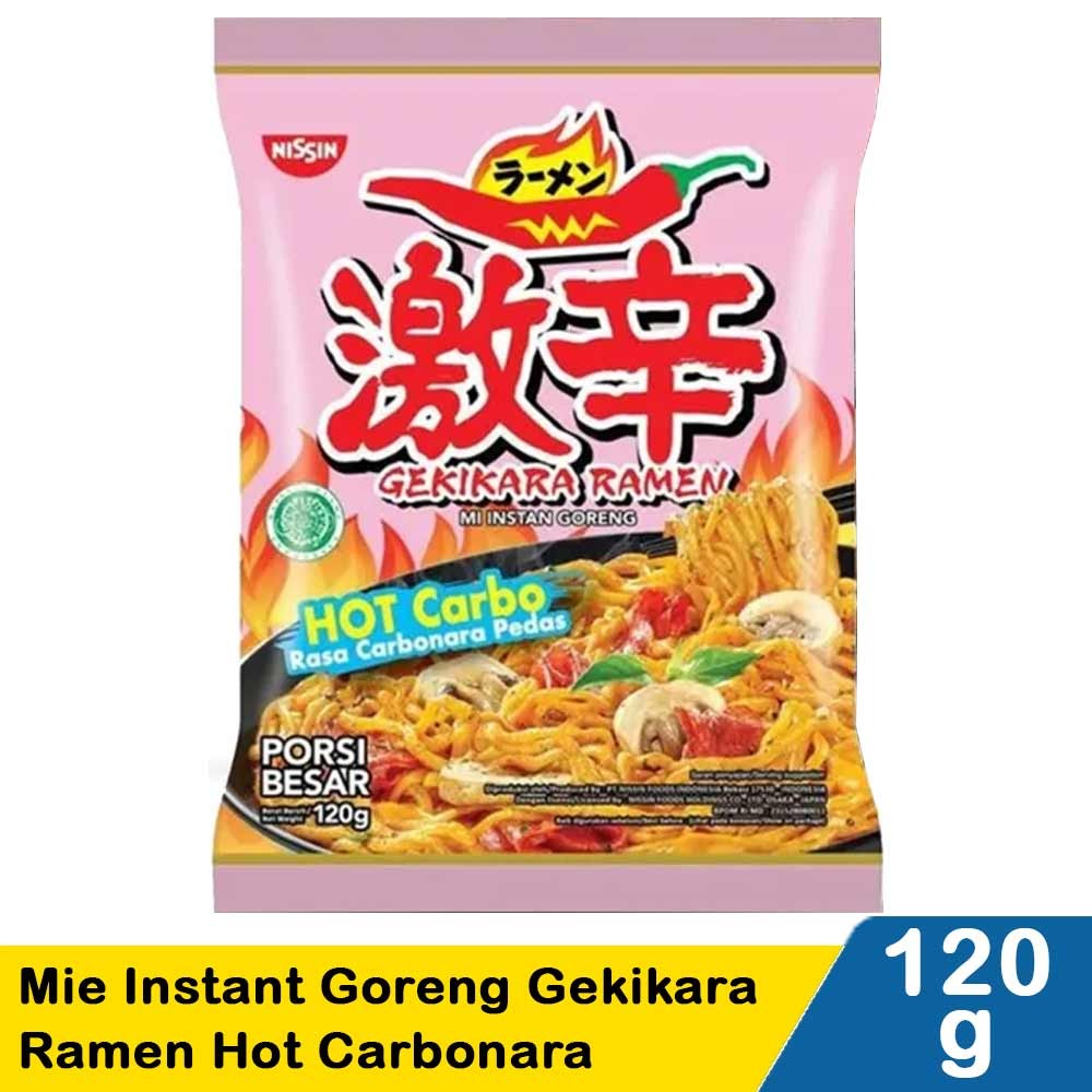 Jual NISSIN MIE GORENG GEKIKARA RAMEN HOT CARBO 120g | Shopee Indonesia