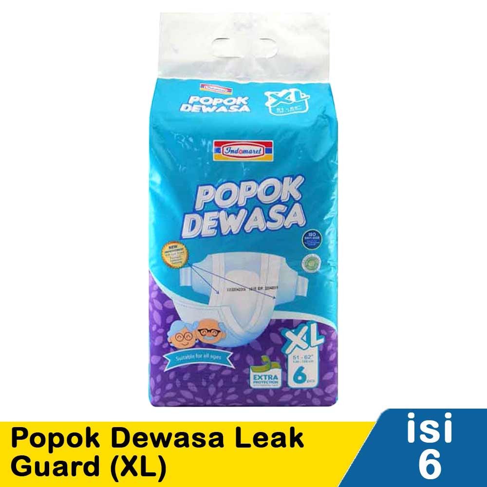 Jual INDOMARET DIAPERS ADULT 6'S LEAK GUARD EXTRALARGE | Shopee Indonesia