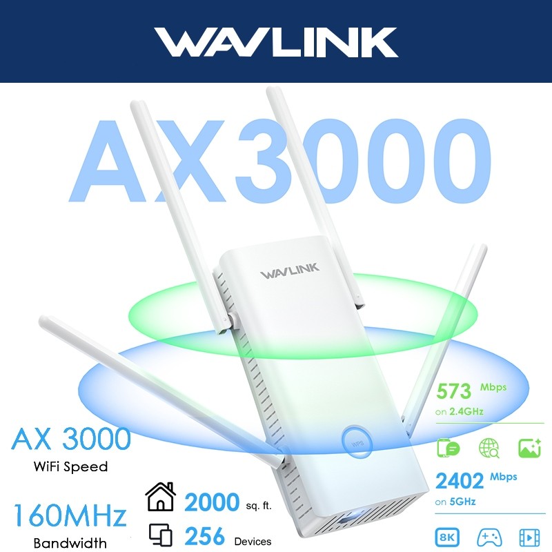 Jual WAVLINK AX3000 Penguat WiFi Dual Band Wi-Fi 6 Penguat WiFi ...