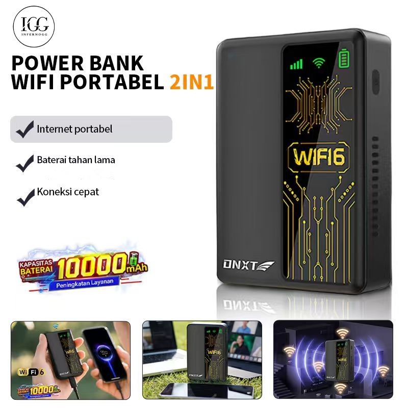 Jual IGG 2 In1 WiFi Portabel 4G LTE 5G Mini Modem Dengan fungsi baterai ...