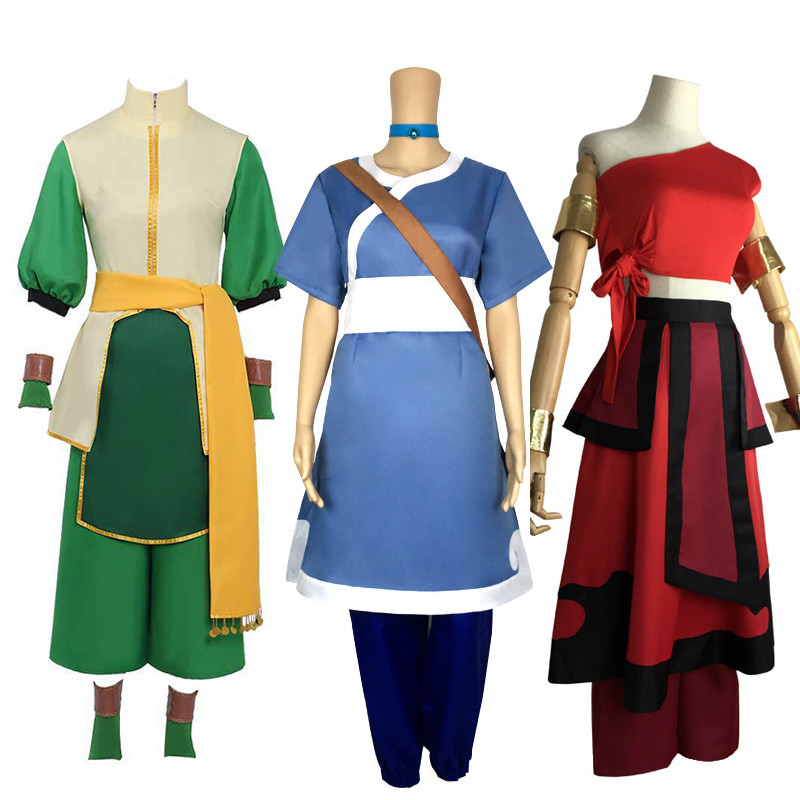Jual Anime Movie Avatar: The Last Airbender Katara Dress Cosplay ...