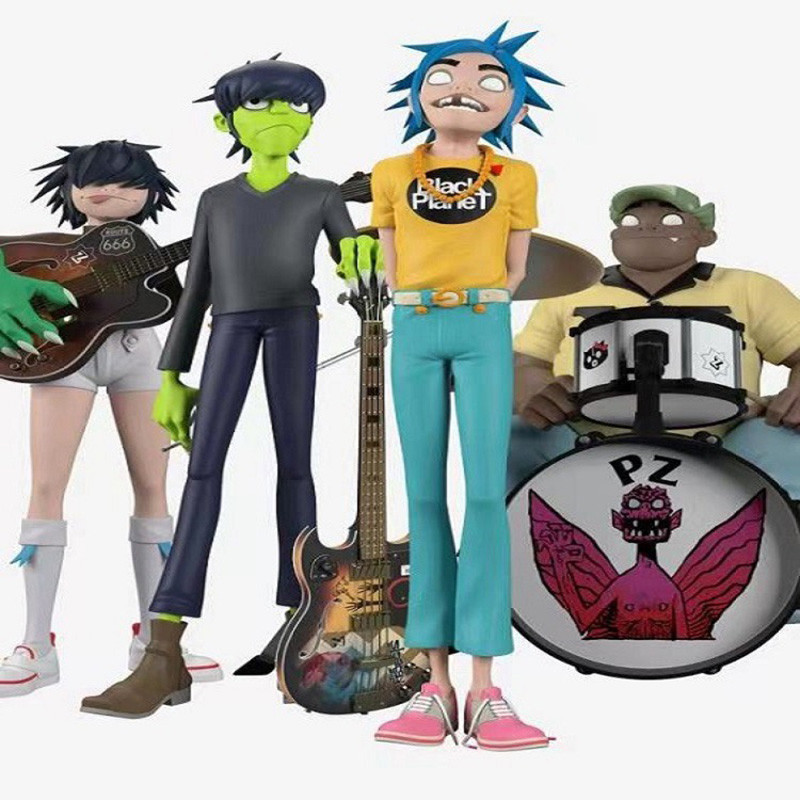 Jual Gorillaz Band Action Figure Rock Band Member 2D Noodle Murdoc ...