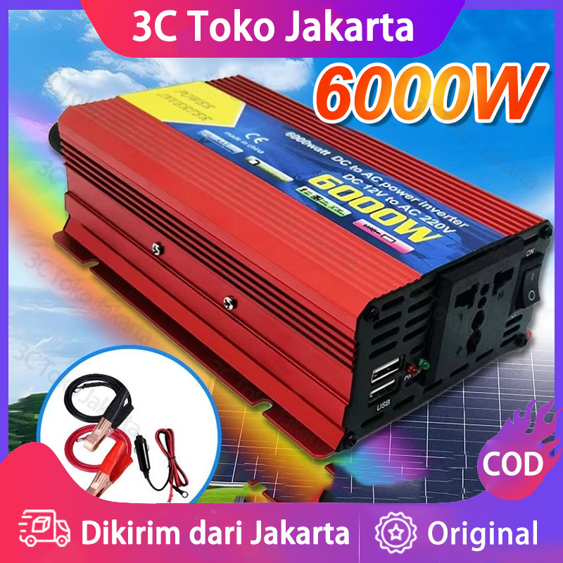 Jual Inverter 6000W/2000W/1000W/500W/220Watt Power Inverter DC Ke AC ...