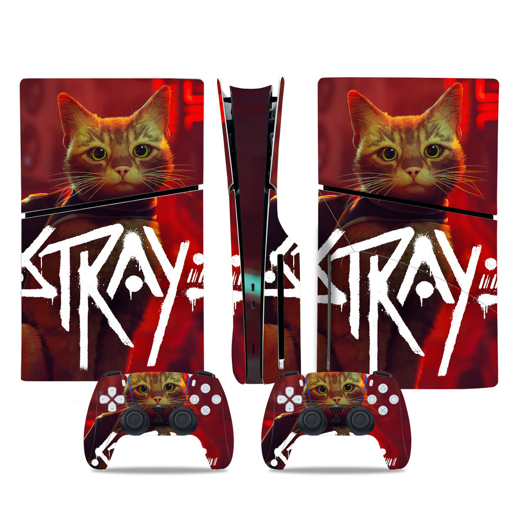 Jual Game Stray PS5 Slim Disc Skin Sticker Decal Cover for Console and ...