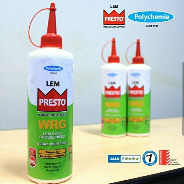 Jual Lem kayu presto wrg 600gr crosslinked exterior interior | Shopee ...