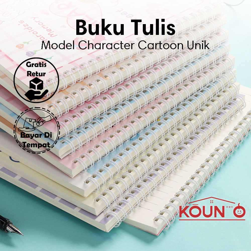 Jual Buku Notes Cover Anime Buku Notes Spiral A5 Karakter 60 Sheets ...