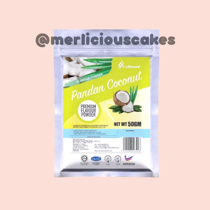 Jual Pandan Coconut Flavour Powder My Flavor Perisa Makanan Bubuk Halal ...