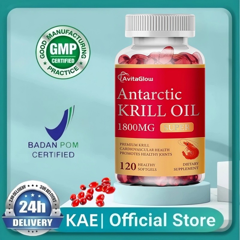 Jual KAE-Antarctic krill oil 2000 milligrams tsing shrimp and phosphate ...
