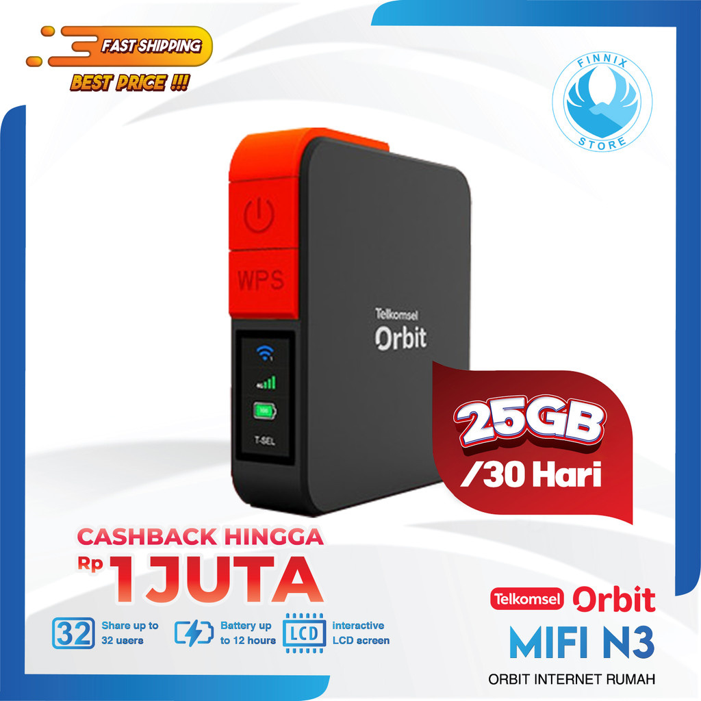 Jual Telkomsel Orbit Mifi N3 - HKM M23 Modem Mifi Wifi 4G Portable High ...