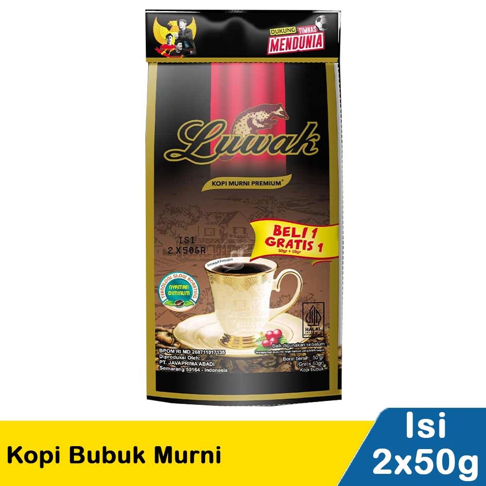 Jual LUWAK KOPI BUBUK MURNI 50+50g | Shopee Indonesia